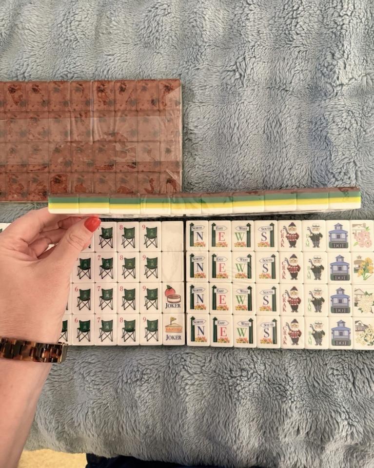 Masters Golf Inspired Mahjong Tiles 2026 High-End American Mahjong Set ...