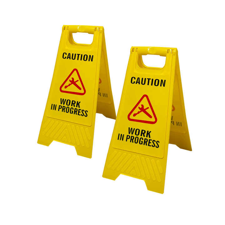 Work in Progress Plastic Caution Warning Sign Board| Alibaba.com