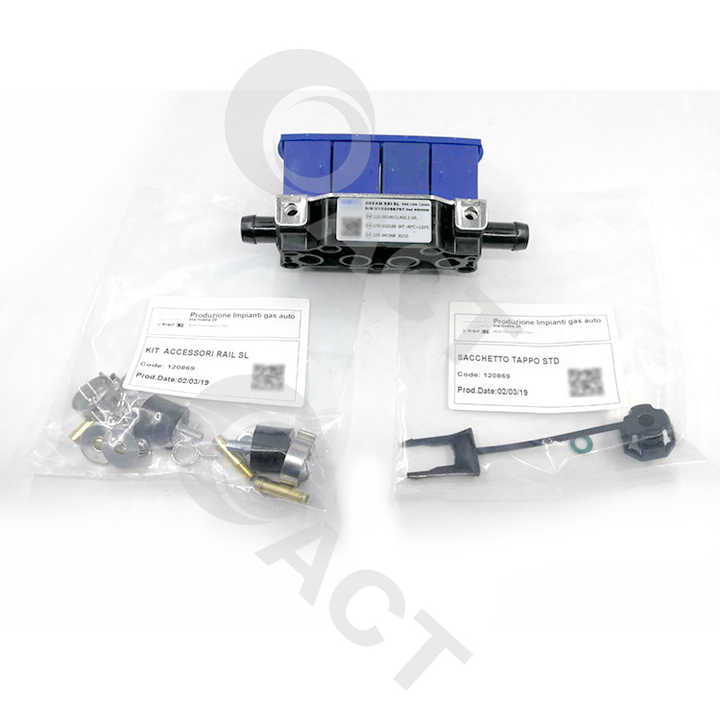 Auto Blue Colour Coil Injector Rail Gnv Gas Cylinder Injector Rail Cng ...