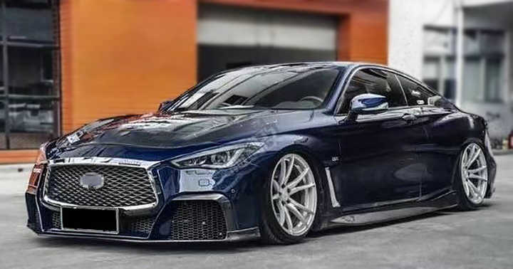 Infiniti Q60 Project Black S Fiberglass Front Bumper Kit - Easy ...