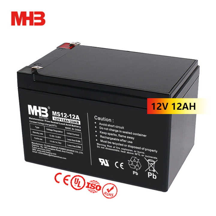 Mhb Ms12-12A Energy Storage 20hr Rechargeable Lead Acid 12ah/20hr Mf ...