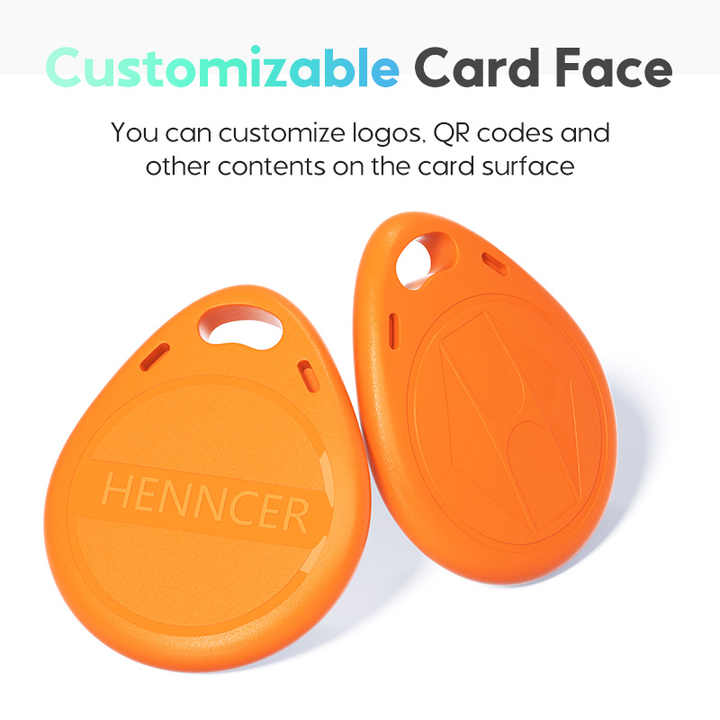 For MIFARE for DESFire EV2 EV3 4K Custom Black RFID Key Fob with NFC ...