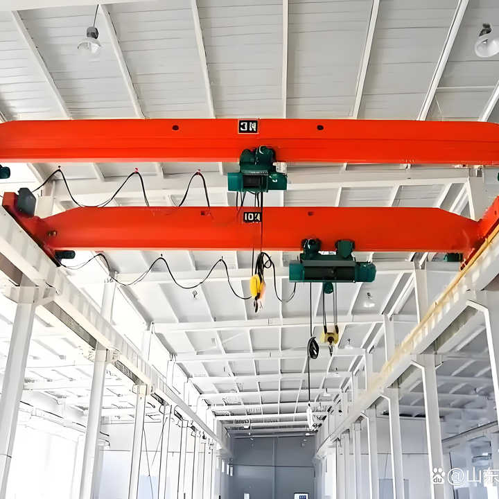 Bridge-type 1T Electric Single Beam Wire Rope Hoist Crane Hoisting ...