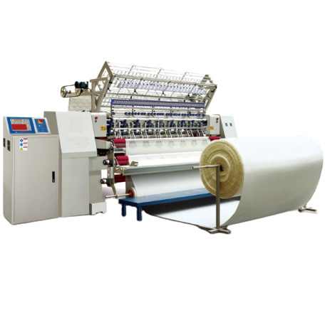 High speed computerized multineedle lockstitch quilting machine for ...
