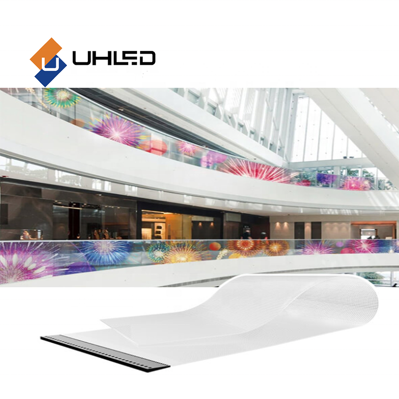 Indoor Transparent Glass Window LED Film HD Full Color