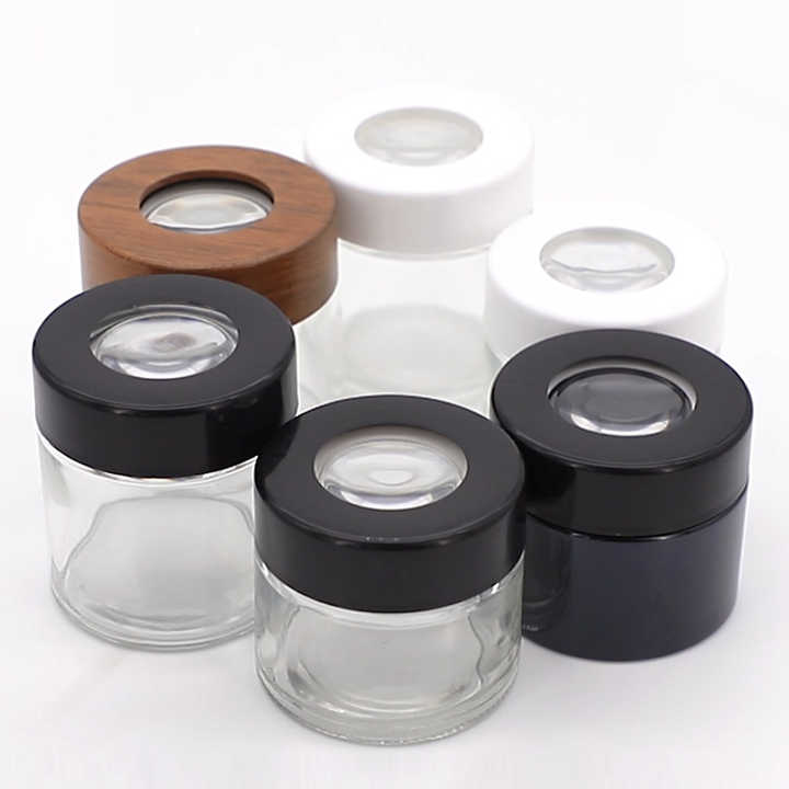 3.5g Child Resistant Resist Proof Resistance Clear Glass Air Tight ...