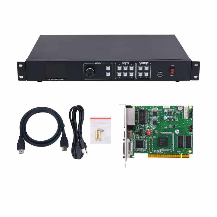 Linsn TS802D+AMS-MVP300 Control Card and Full-Color LED Video Processor for Video Wall Screen ...