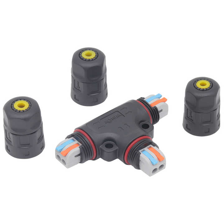 Quick Locking 2Ways Electric Wire Connector M20 Assembly Tee 25A AC ...