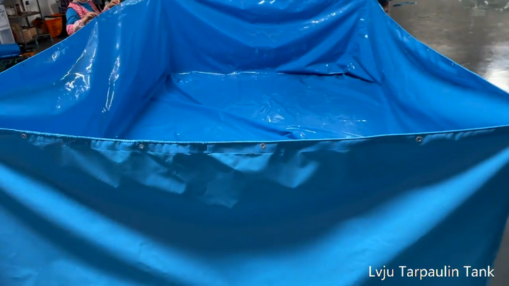 15000 Liter Fish Farming Tank Tarpoline - Aquaculture PVC Tarpaulin ...