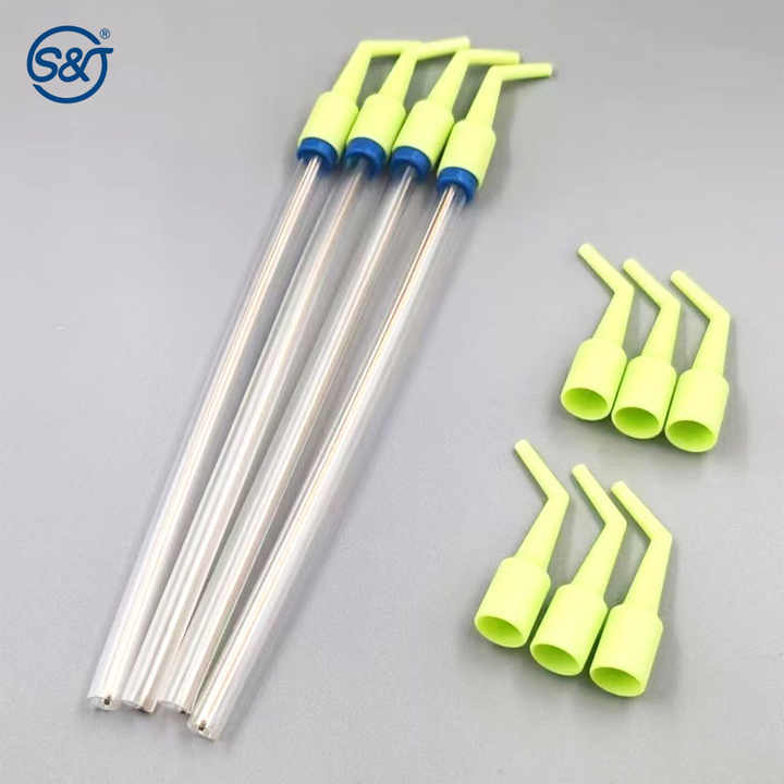 SJ Dental Disposable Saliva Ejector Adapter Plastic CE Certified Medical Grade Saliva Suction ...