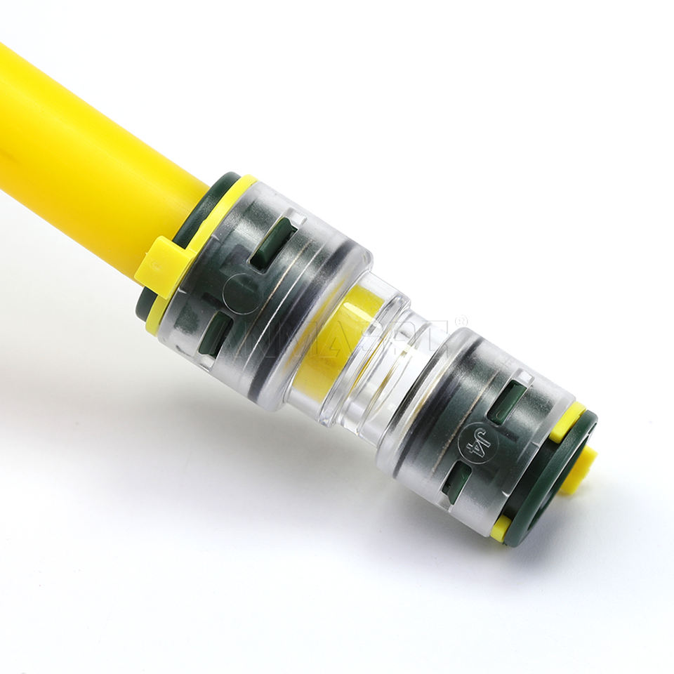 HDPE Telecom Coupler Fiber Optic Duct Reducer Connector for Microduct Pipe Air Blown Fibre ...