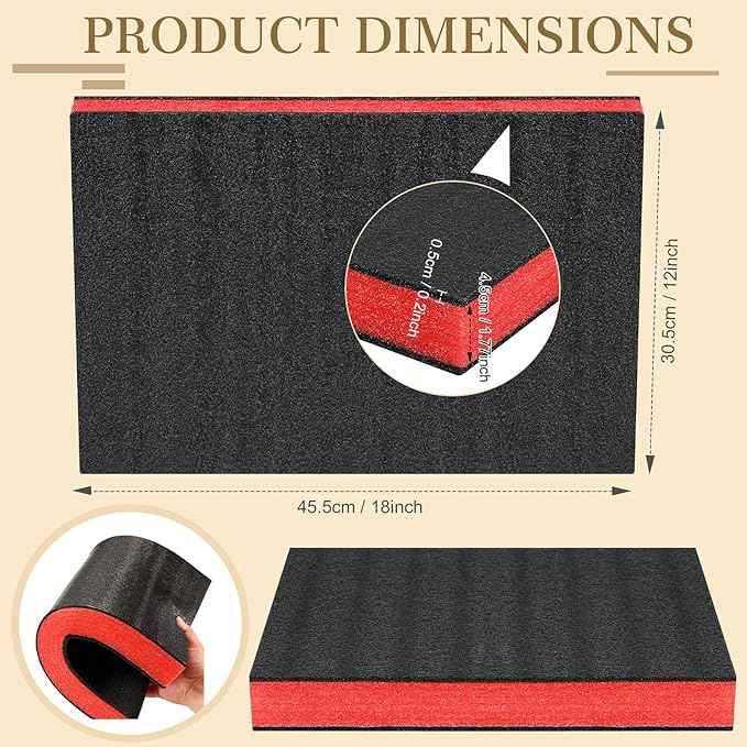 5S Tool Box Shadow Foam - Organize with Kaizen Efficiency