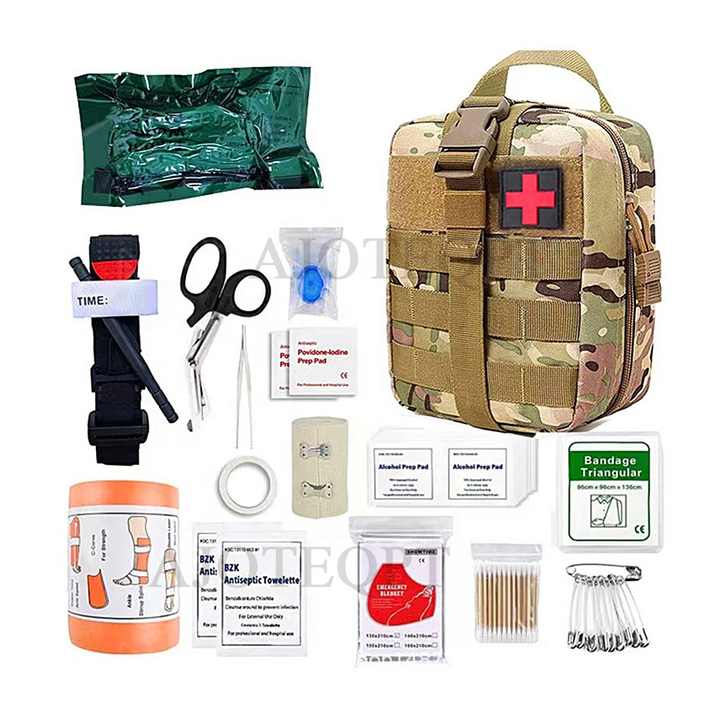 AJOTEQPT EMT IFAK Med Molle Kit Trauma Kit Emergency Survival First Aid ...
