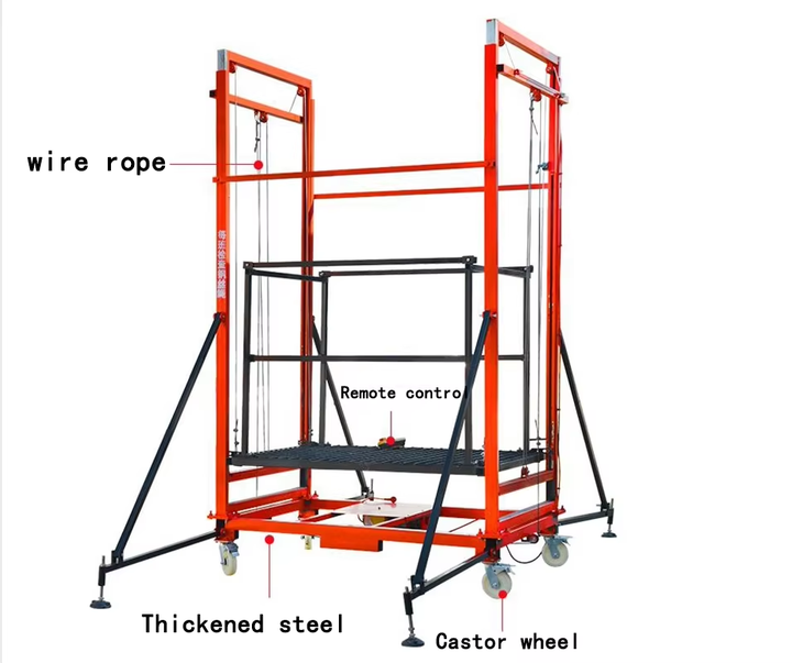 10m 500 Kg Electric Scaffolding Lifting Machine - Foldable