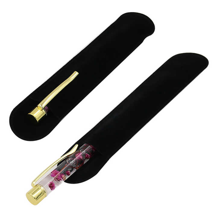 Black Velvet Pen Pouch - Perfect for Promotional Gifts