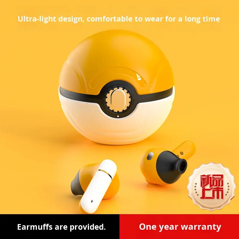 2025 New Elf Ball Cartoon TWS Wireless for 5.4 Earphones Ultra-Long ...
