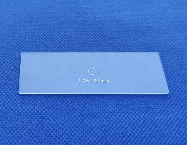 0.01mm Division 1mm Glass Slide Calibration Objective