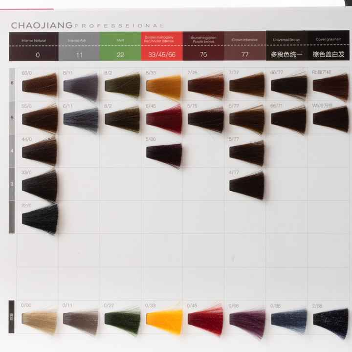 Organic Hair Dye Color Chart In Stock Cream Hair Treatment For Adults 0839