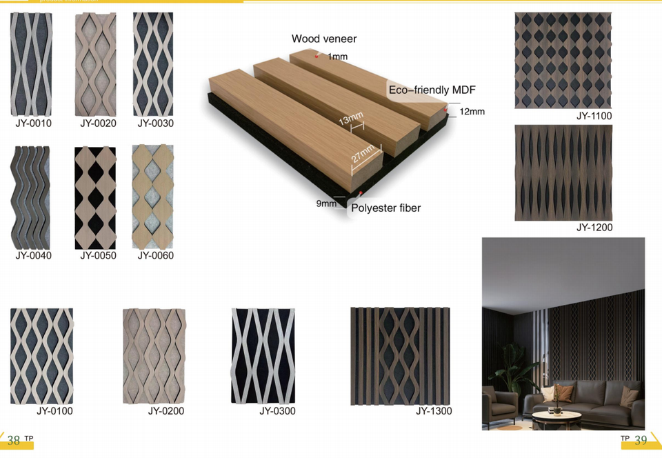 Modern Design Eco-Friendly Wooden Fabric Covered Polyester Fiber ...