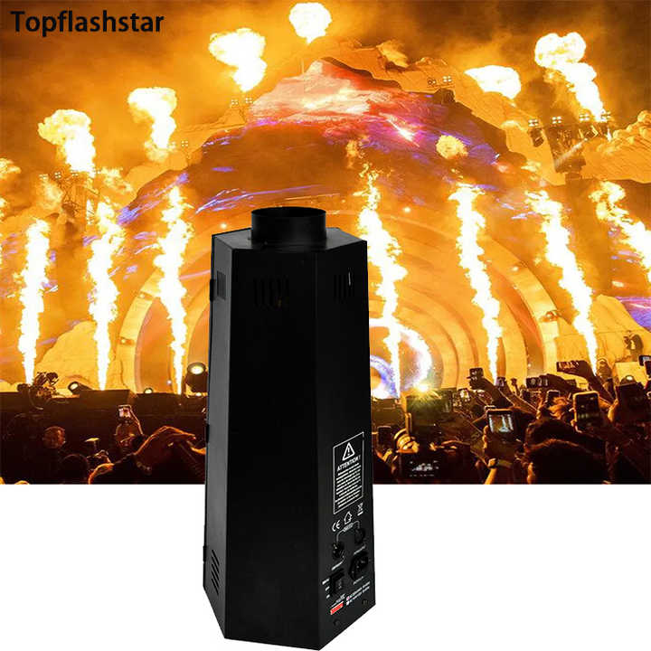 DMX512 200W Fire Machine Thrower Spray Real Fire Flame DJ Stage FX ...