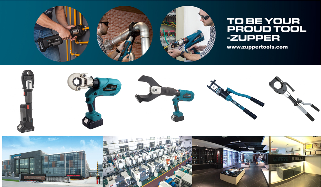 ZUPPER ED-105C Cordless Electric Hydraulic Armored Battery Cable ...