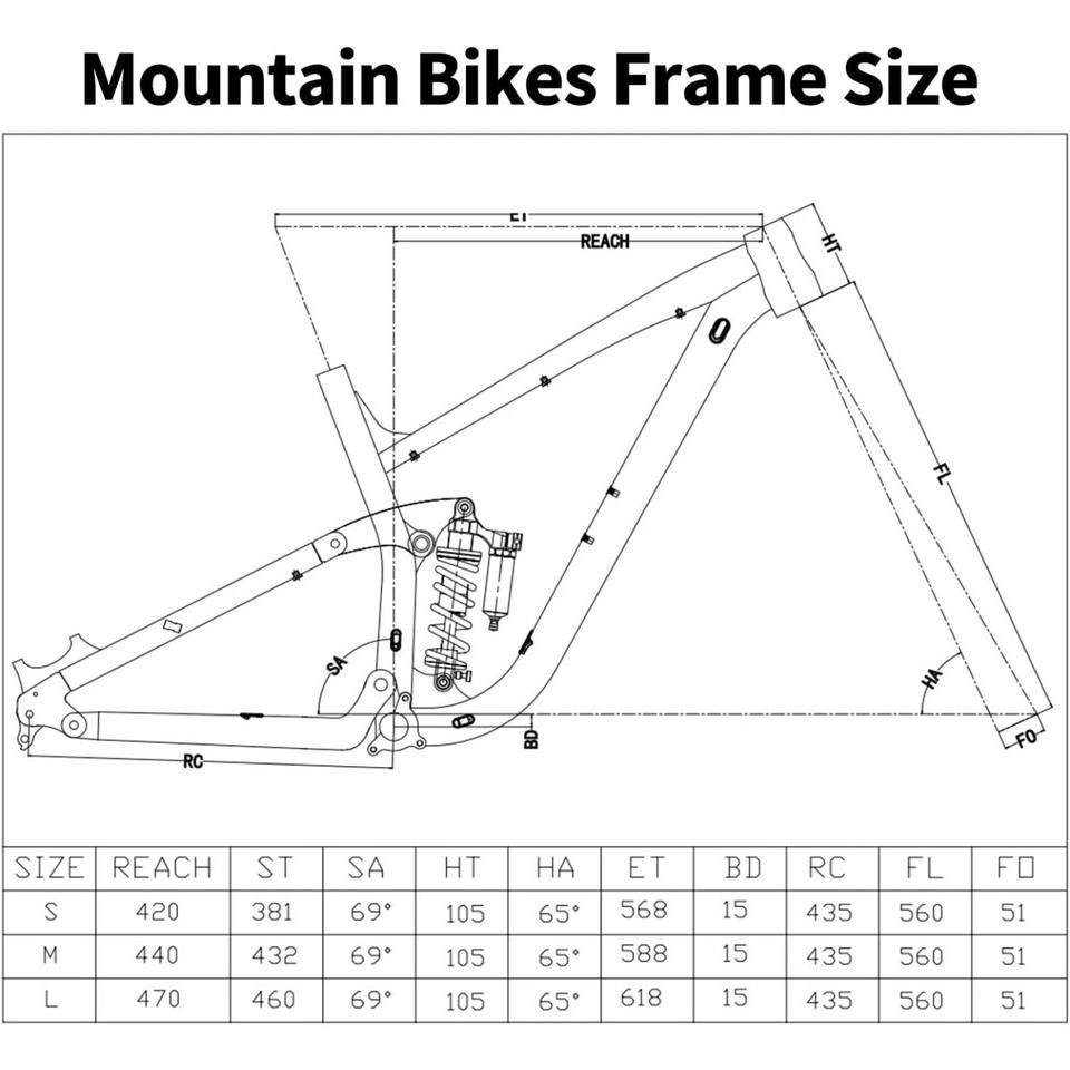 27.5/29er Mountain Bike Suspension Frame Bike Frame DH/AM Disc Brake ...