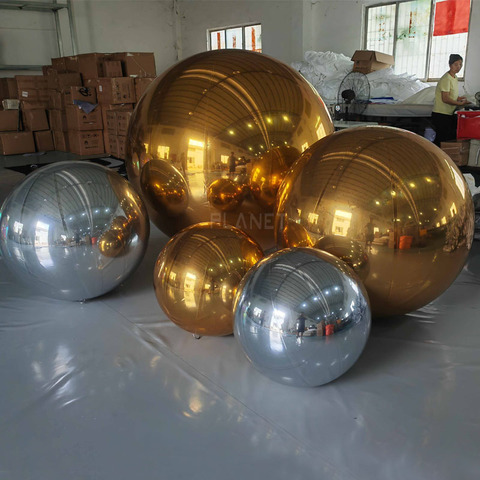 High Quality Double Layer Reflective PVC Inflatable Mirror Ball Balloon ...