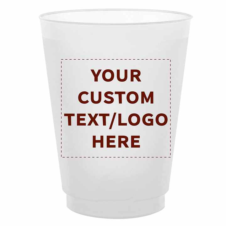 Custom Logo Printing Frosted 16oz Party Cups for Events - OEM