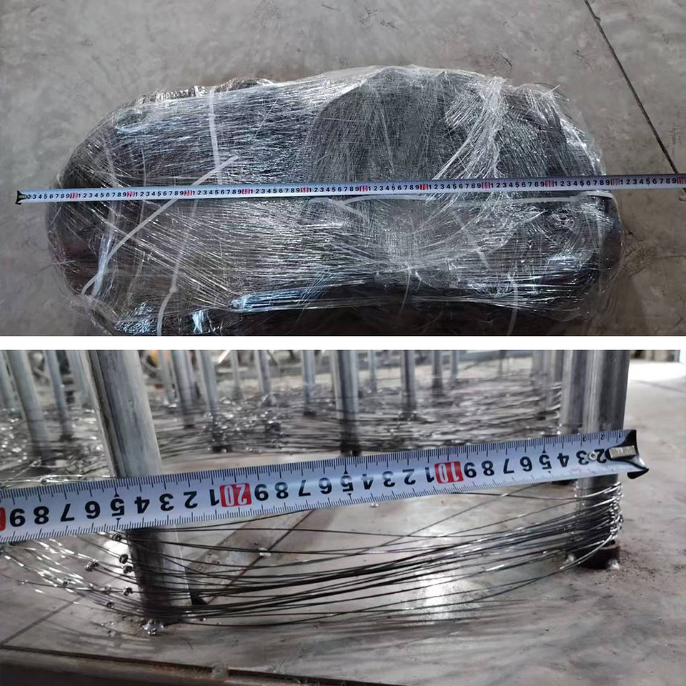 Low Visible Obstacle Barrier Hidden Inconspicuou Twine Wire Mesh ...