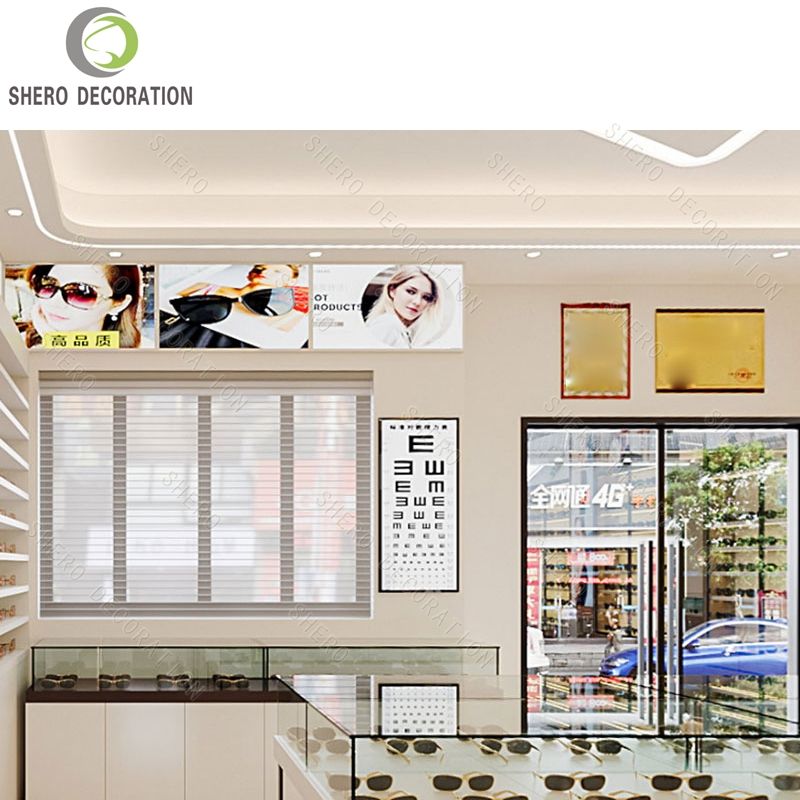 Customized Eyewear Store Wall Mounted Frame Glasses Display Rods ...
