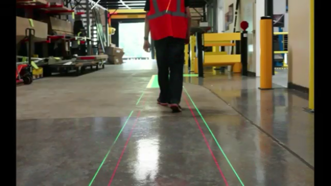 Laser Mark Walkways Industrial Virtual Pedestrian Sidewalk Laser Line ...