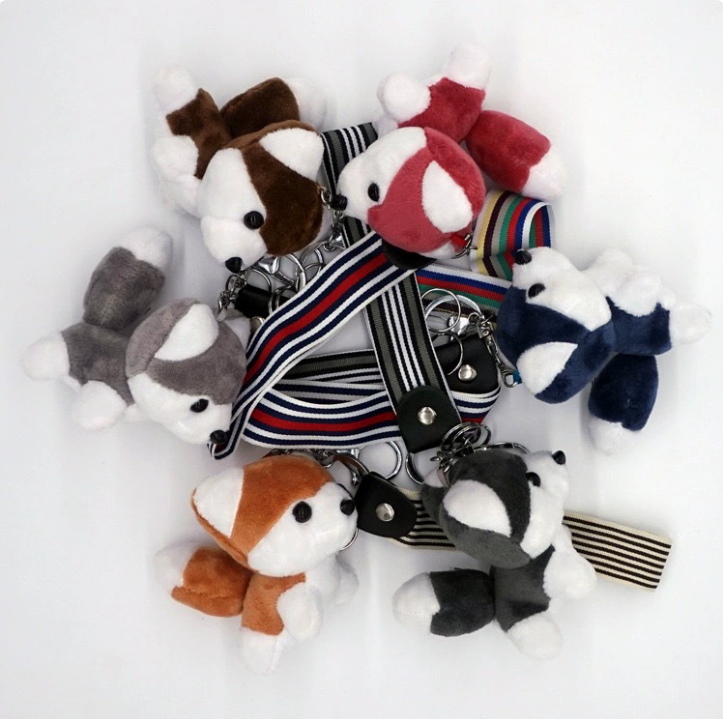 Mini Husky Cartoon Plush Keychain-Soft & Portable Animal Shape| Alibaba.com