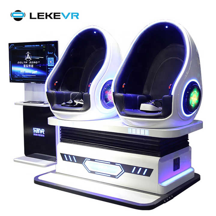 LEKE 2-Seat Egg VR Chair 9D VR Cinema Game Simulator for Kids & Business Indoor & Outdoor ...