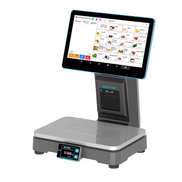 Touch Screen Integrated Checkout Weighing Scale Touch Cash Register ...