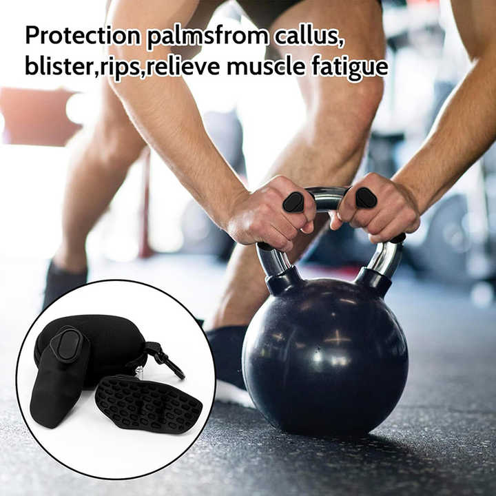 MKAS Gym Fitness Weightlifting Ergonomic Rubber Hand Protectors