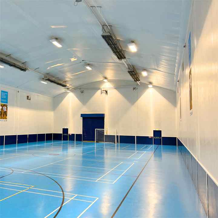 Large prefabricated steel sports hall Football stadium Basketball ...