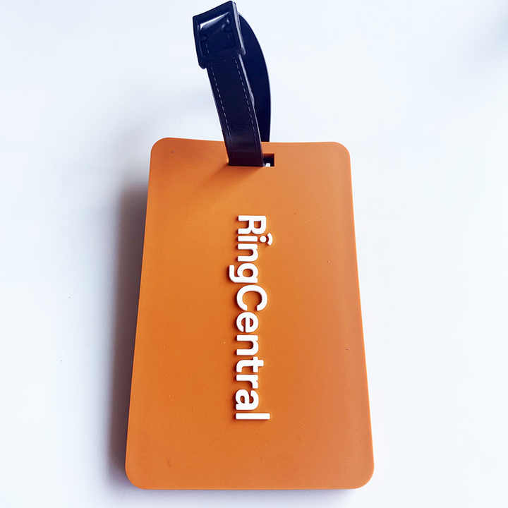 2022 High Quality OEM Custom 3D Soft Silicone Luggage Tag Rubber Bag ...