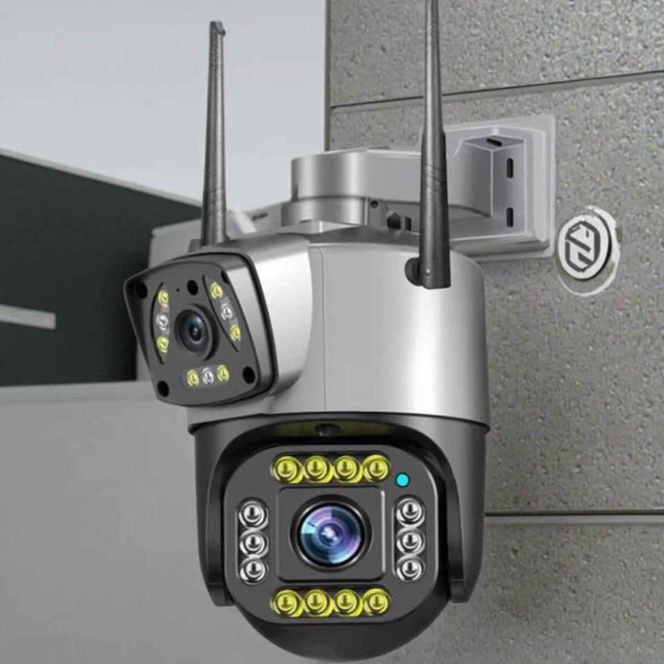 V380 4MP Outdoor Full-Color 360-Degree All-Round 4G Security Camera Two ...