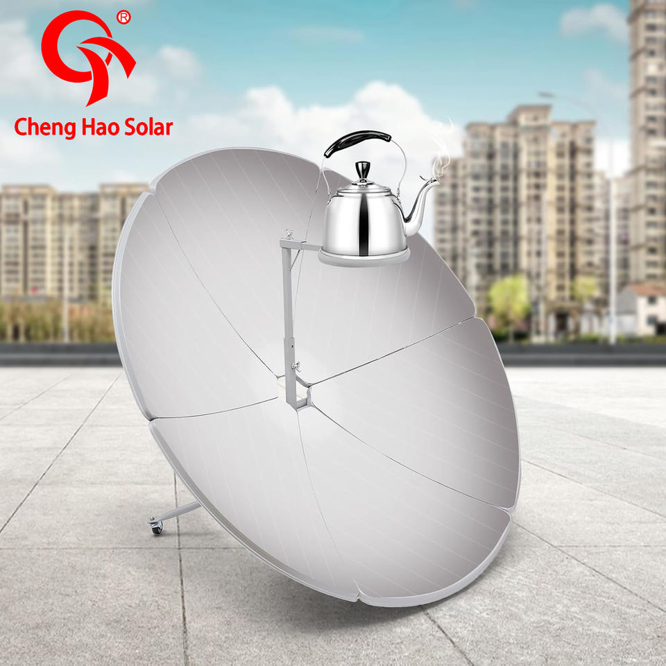 Portable Outdoor Eco-Friendly Parabolic Solar Cooker with 1.5m Diameter ...