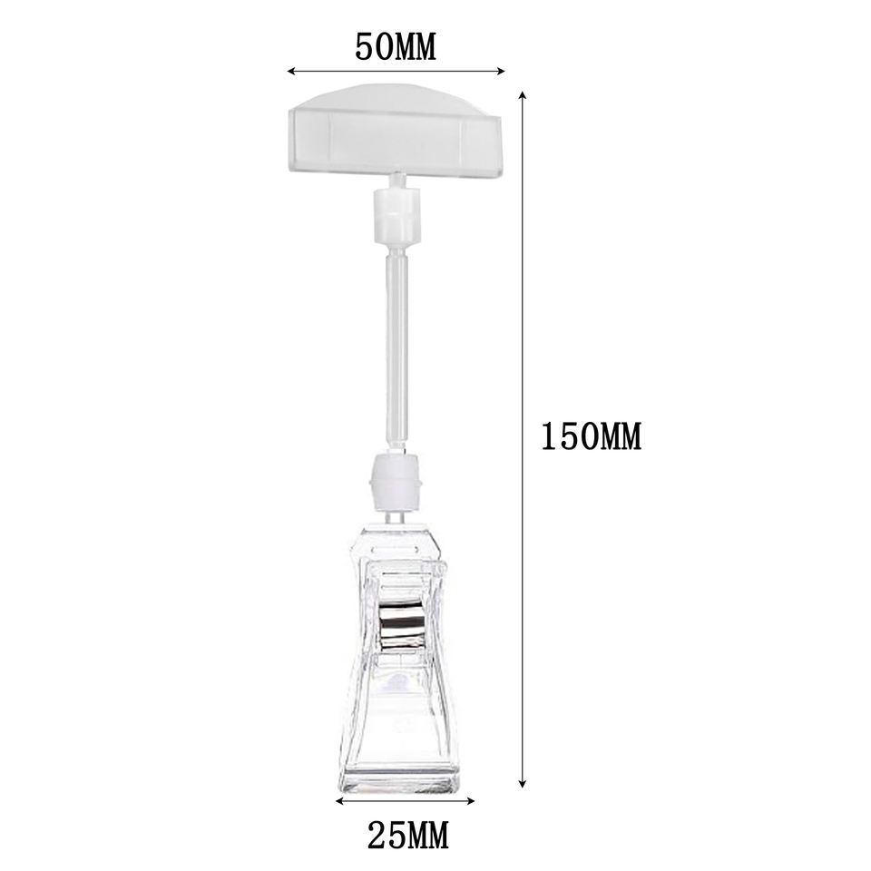 25 Piece Plastic Sign Holder Clipss Rotatable Pop Clips Sign Holder ...