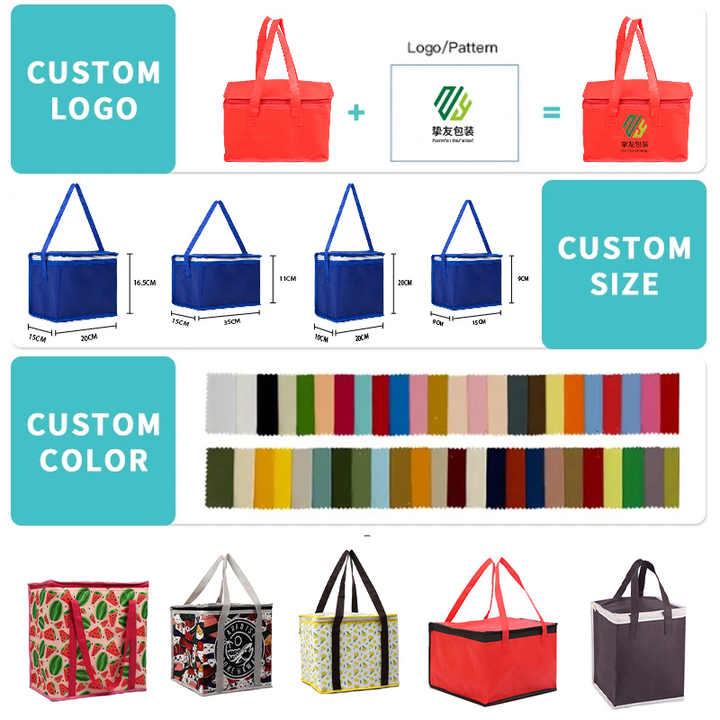 Grocery Food Delivery Extra Large Non Woven Insulated Tote Food Bag ...