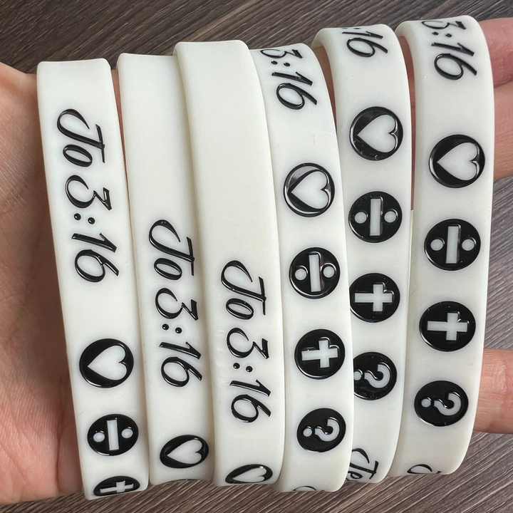 Unisex Custom Design Elastic Christian Silicone Wristband Bible ...