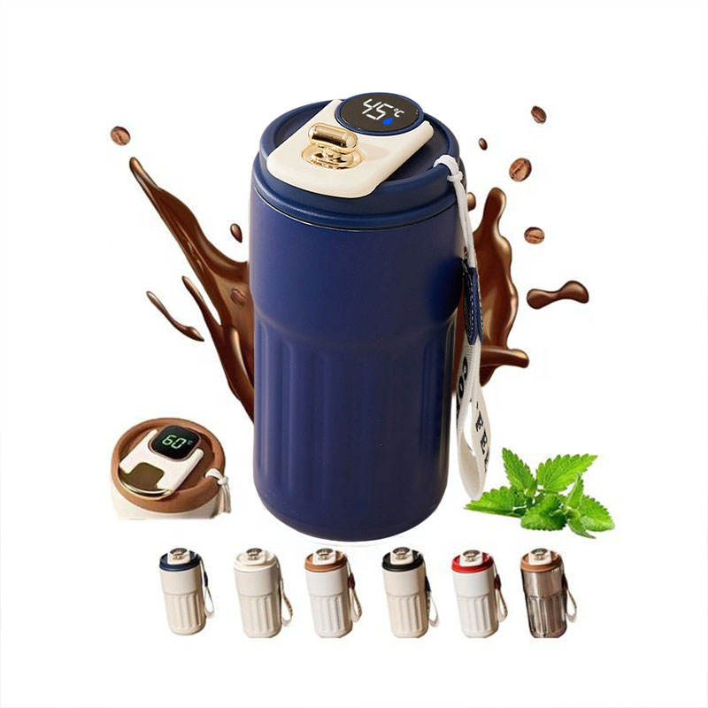 Portable Double Vacuum Thermos Cup Smart Temperature Display 304 ...