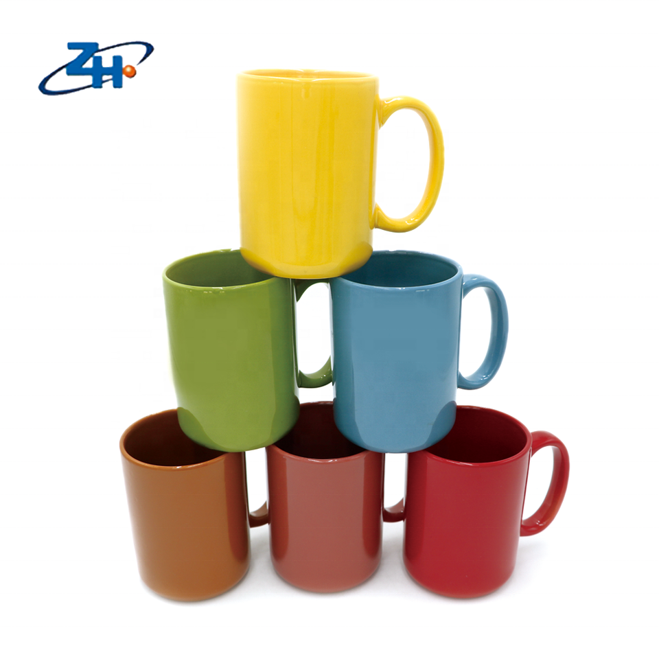 Ceramic Coffee Cup Colorful Beer Mugs Coated Ceramic Cup Customized ...