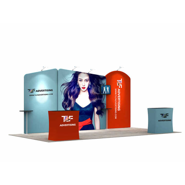 Portable 3x6 Modular Trade Show Booth Stand 10x20FT Tension Fabric ...