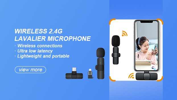 Wireless Lapel Microphone Mini Recording Mic Collar Microphone for ...