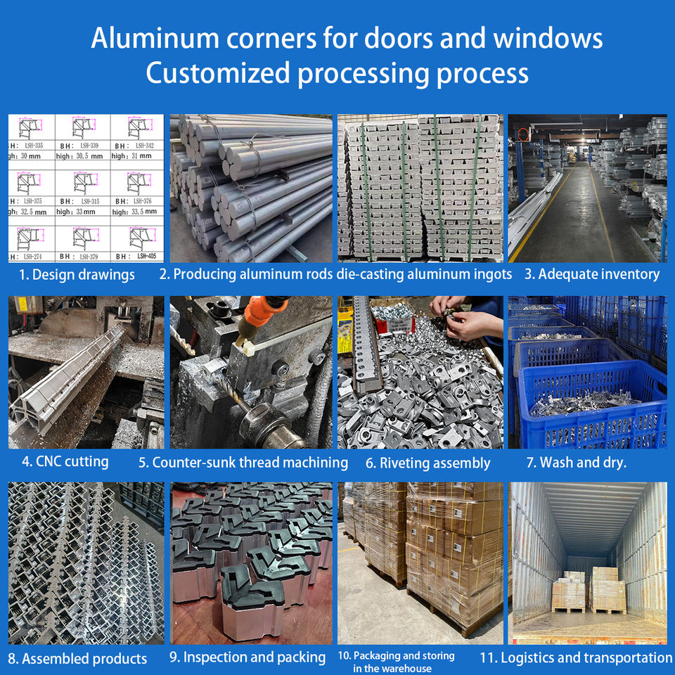 12mm High-Aluminum Window and Door Connecting Corner, Durable Aluminum ...