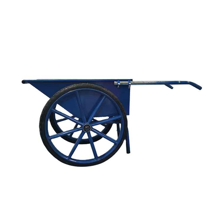160L Dual Wheel Steel Wheelbarrow Heavy Duty Garden Construction Cart ...