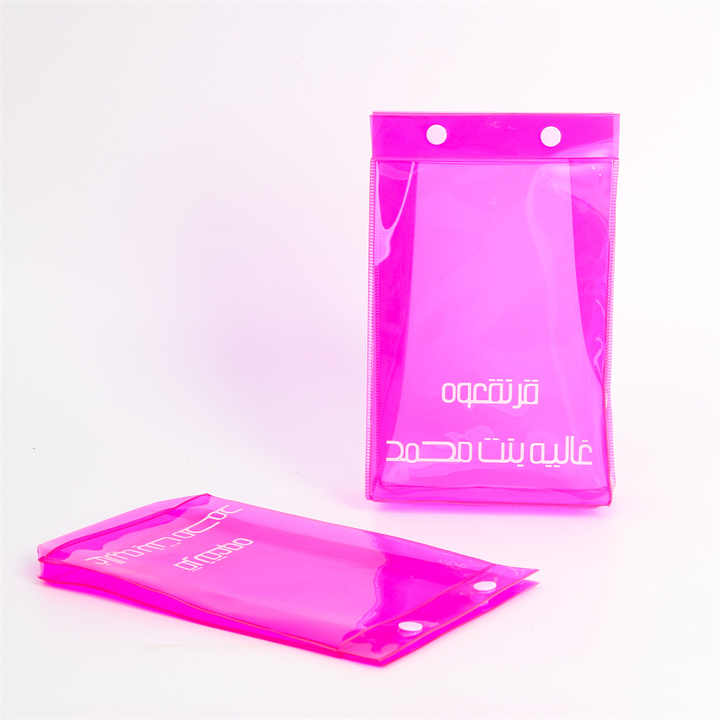 Custom Transparent Neon PVC Cosmetic Kits - Waterproof