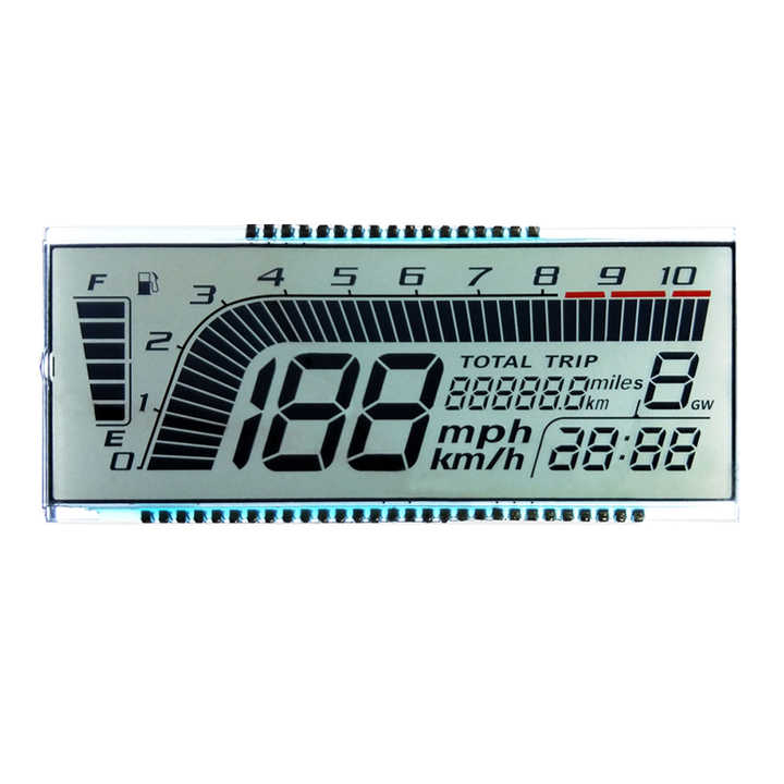 Custom monochrome 7 segment digital e-bike LCD display for electric ...